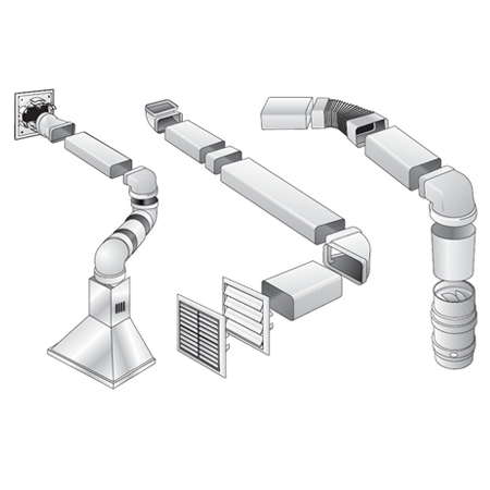 'FIRST' Rectangular 220x90mm & fittings (150dia similar) - Smooth-Air